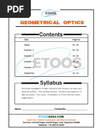 Geometrical Optics Complete Notes | PDF