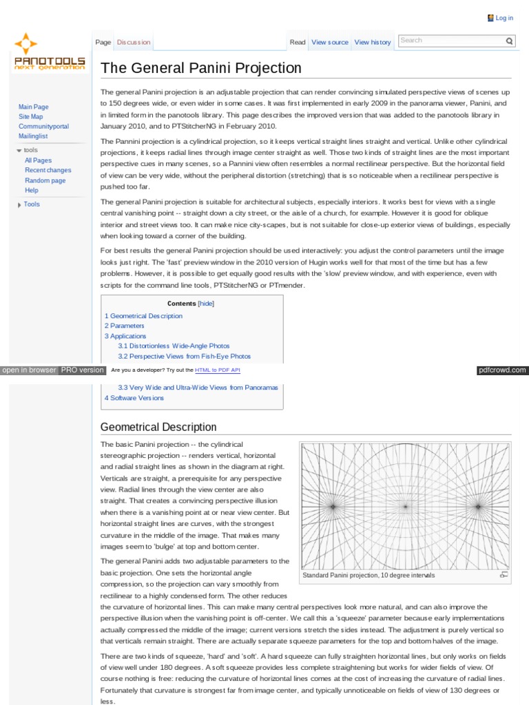 The General Panini Projection | PDF | Perspective (Graphical) | Imaging
