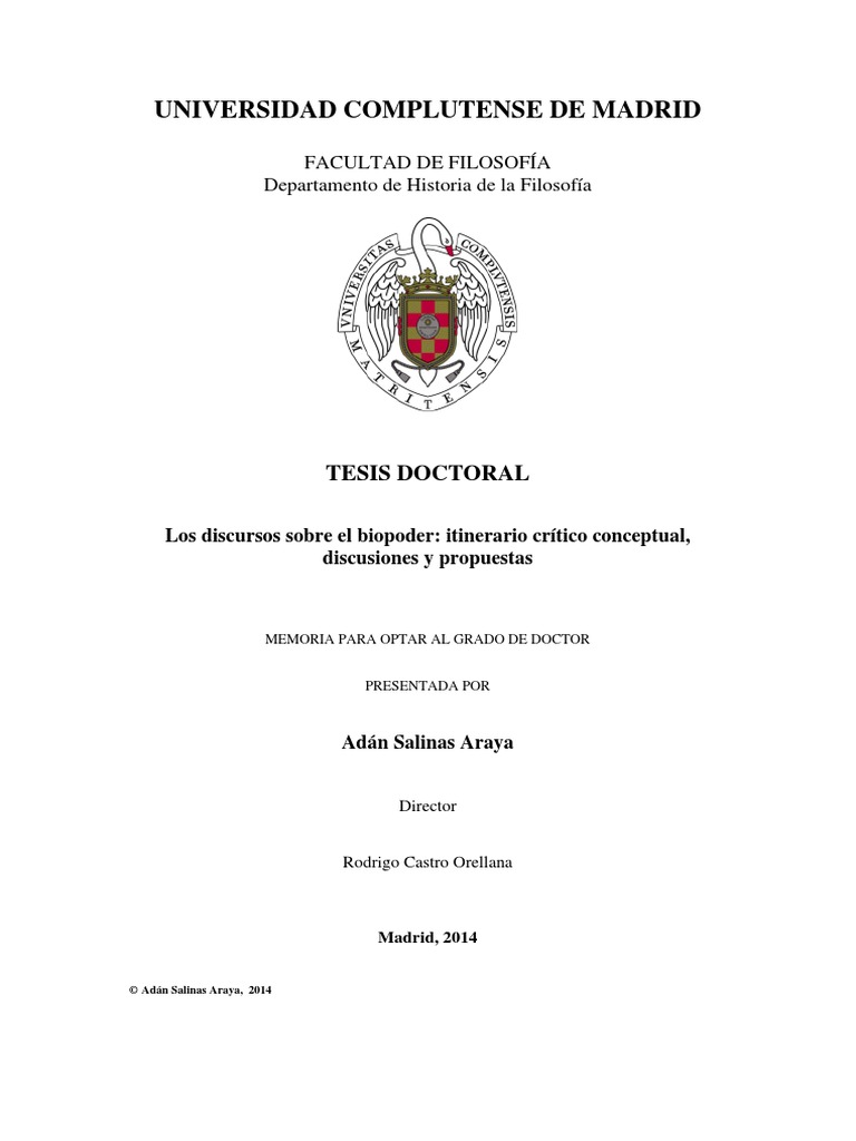 Los Discursos Sobre El Biopoder Itinerario Crítico Conceptual | PDF ...
