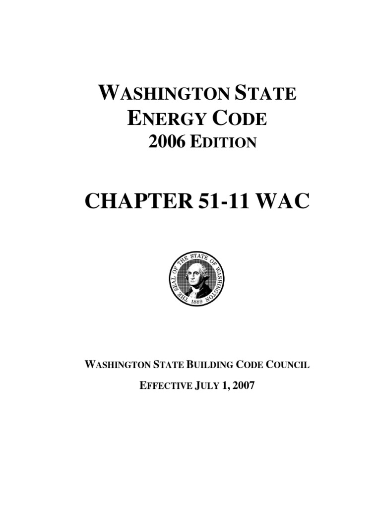 Washington State Energy Code | PDF | Building Code | Hvac