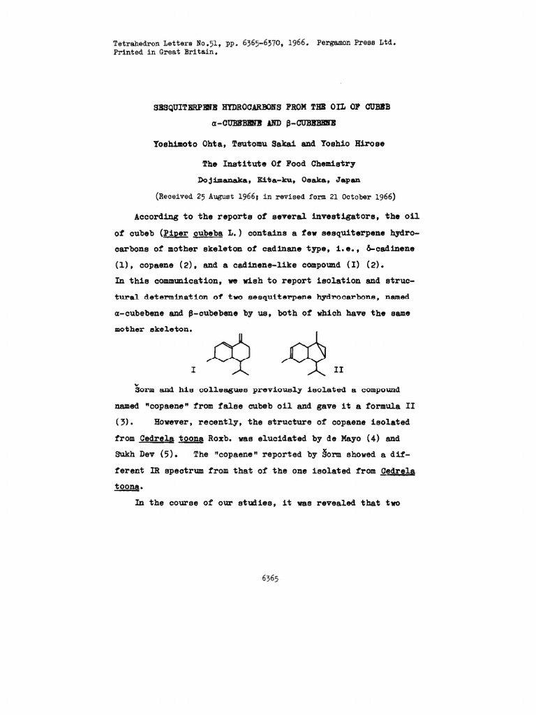 Tetrahedron Letters B0.51, Pp. 6365-6370, 1966. Permuon Press Ltd ...