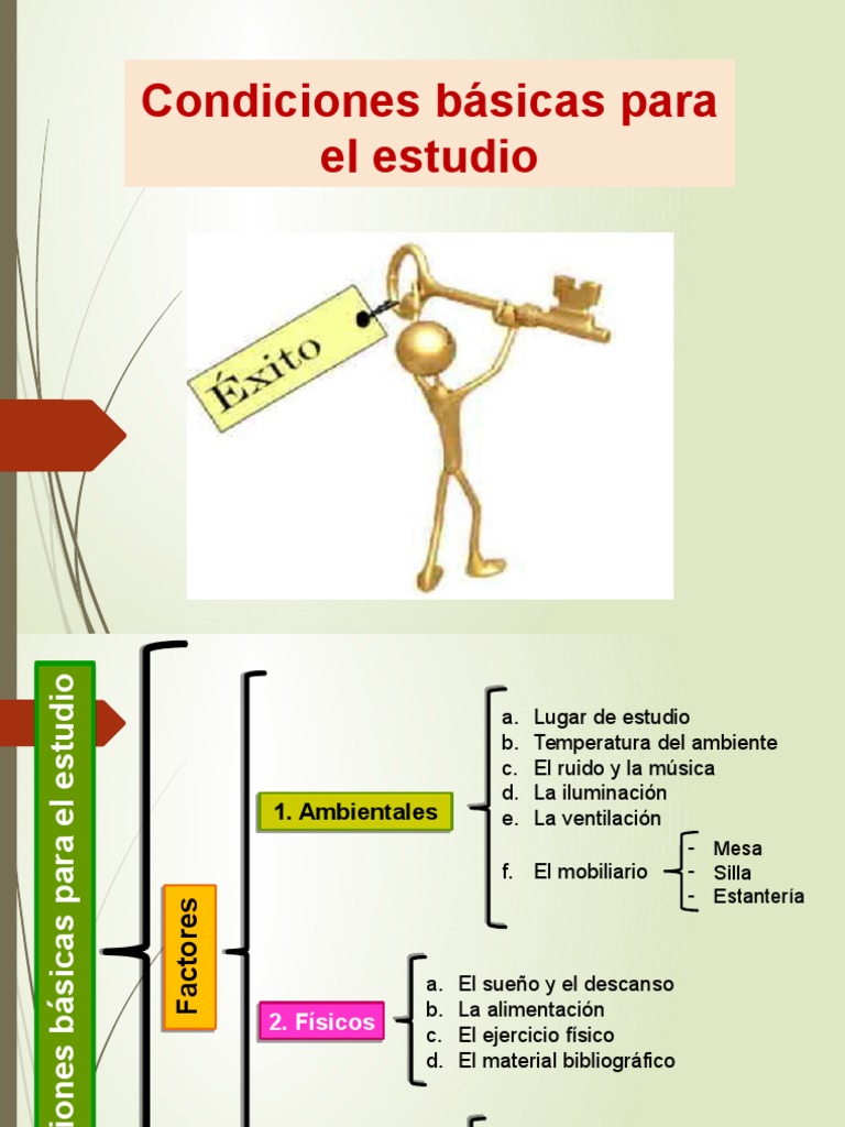 Condiciones Básicas para El Estudio | PDF | Dormir | Science