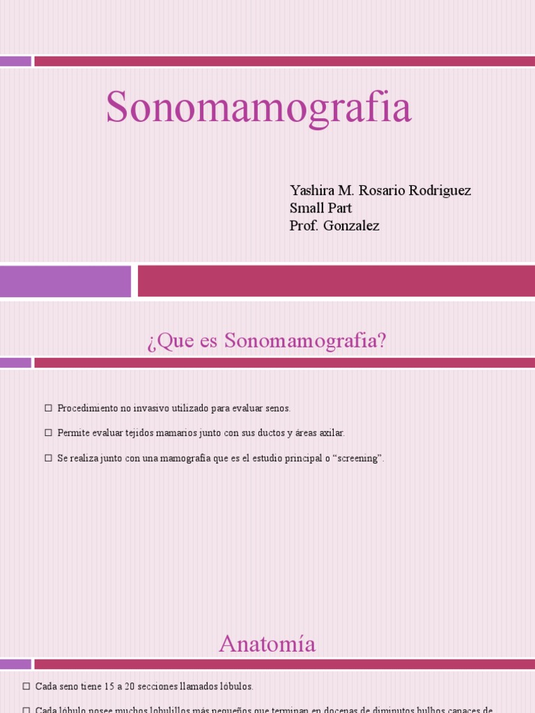 Sonomamografia | PDF | Pecho | Anatomía