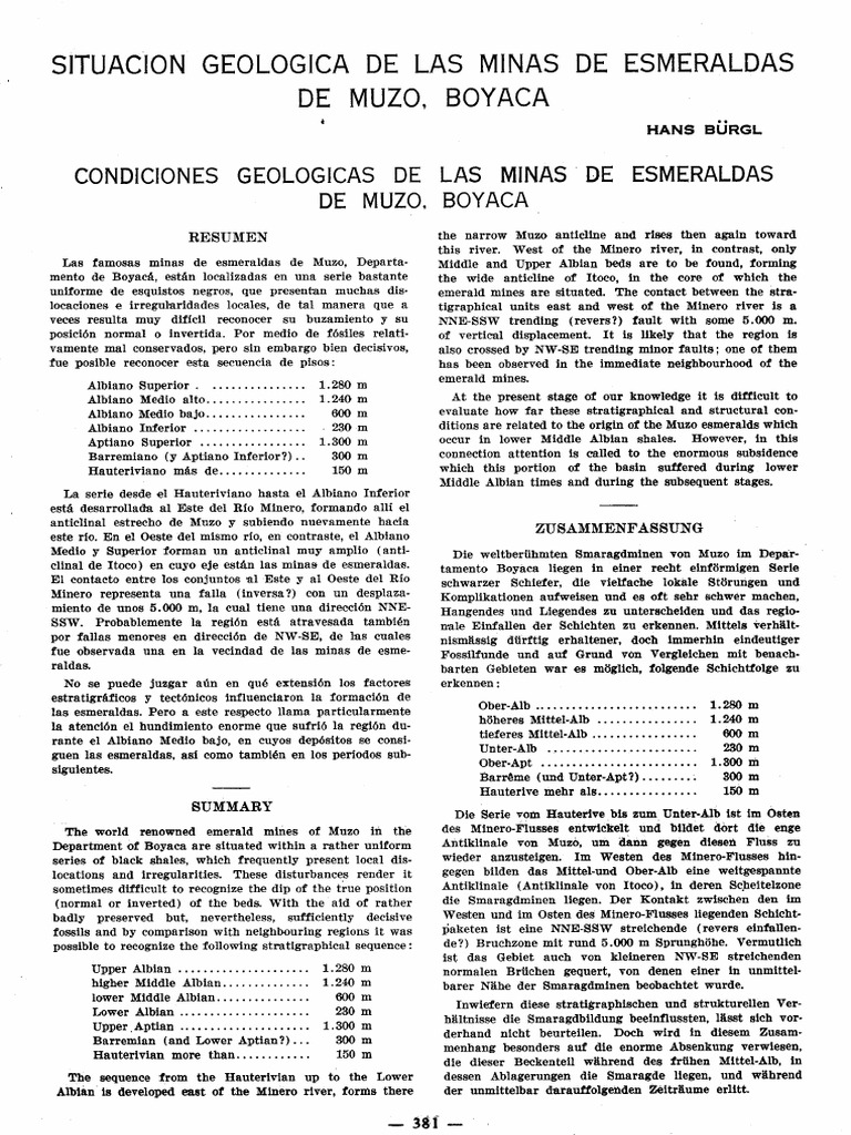 Geologia Minas Muzo | PDF
