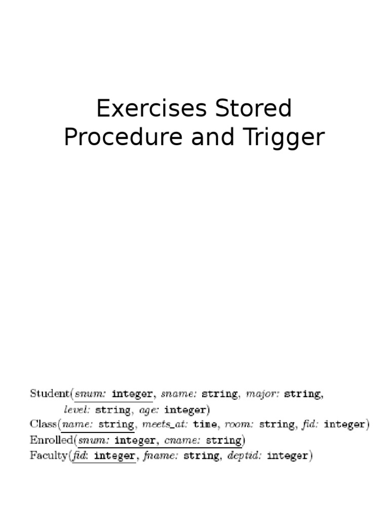 02 Exercises Stored Procedure, Function & Trigger | PDF