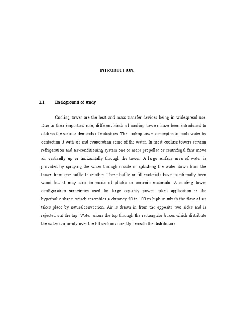 1.1 Background of Study | PDF | Air Conditioning | Water