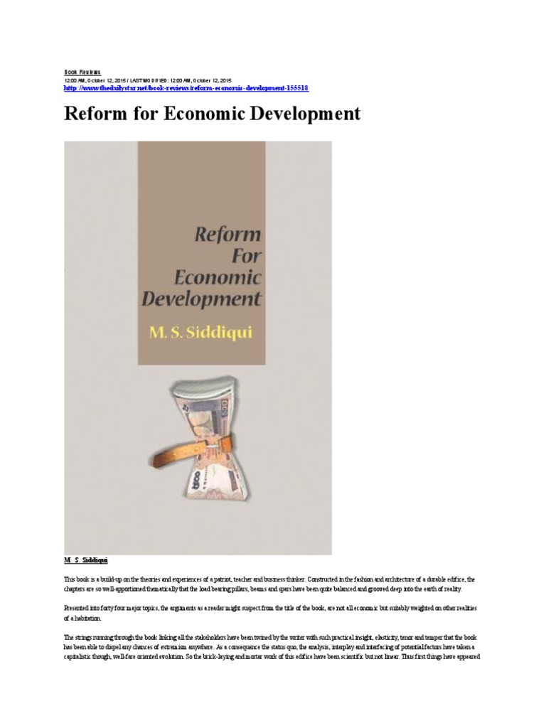 Economic Reform Insights | PDF
