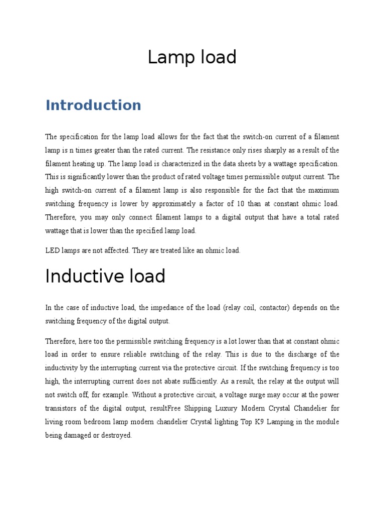 Lamp Load | PDF | Switch | Wire