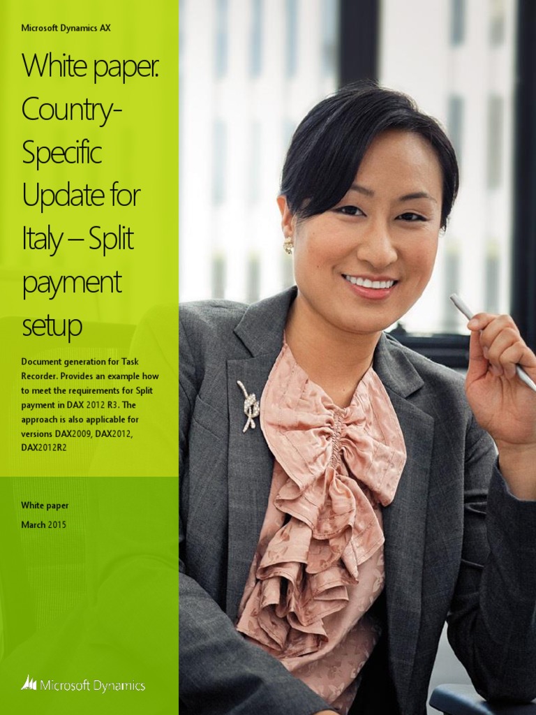 White Paper Country Specific Update For Italy Split Payment Setup ...