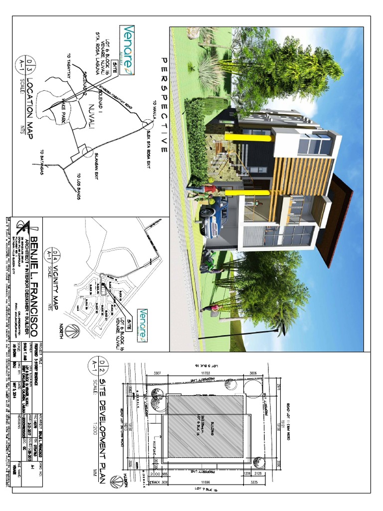 Proposed 3 Storey Residence (Architectural) | PDF