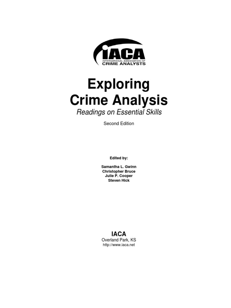 Exploring Crime Analysis | PDF | Intelligence Analysis | Data Analysis