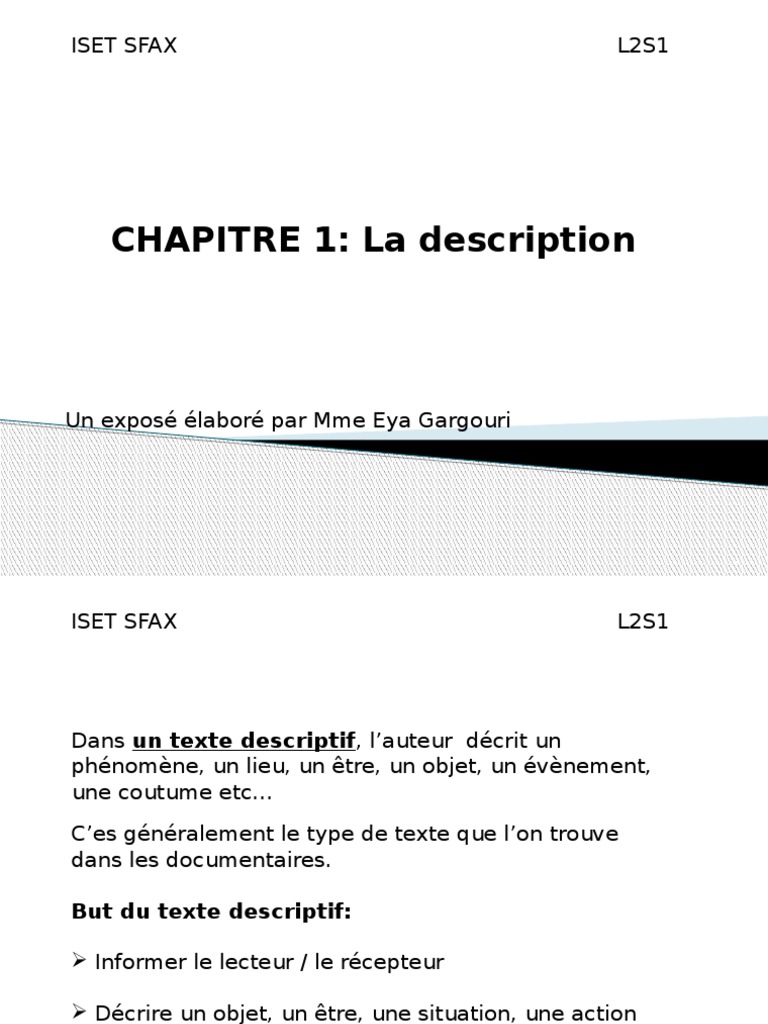 Texte Descriptif | PDF | Lecture (Processus) | Sciences cognitives