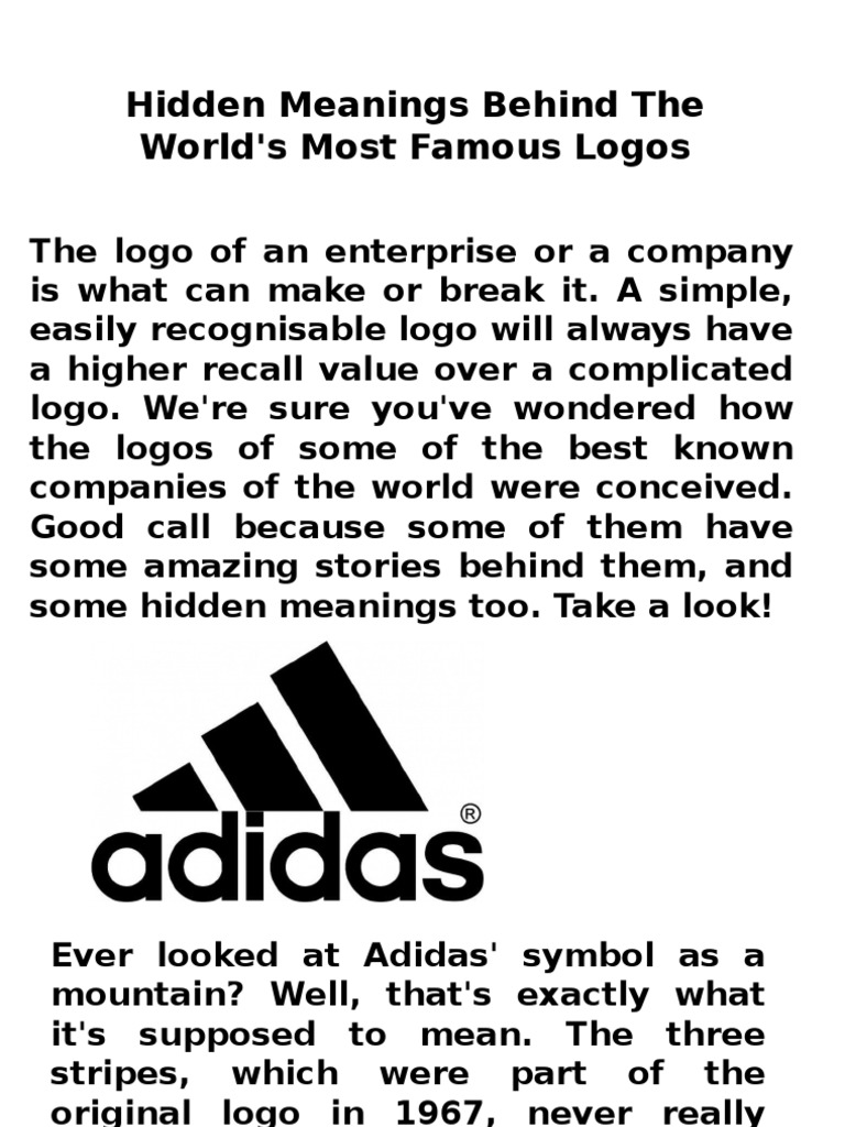 Story Behind Logos | PDF