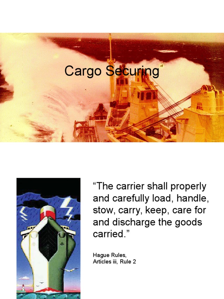 Cargo Securing Methods and Guidelines | PDF | Deck (Ship) | Cargo