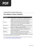 Due Diligence Report Format Sample | PDF | Due Diligence | Business