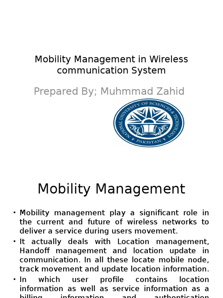 Mobility Management In Wireless Communication System Pdf I Pv6