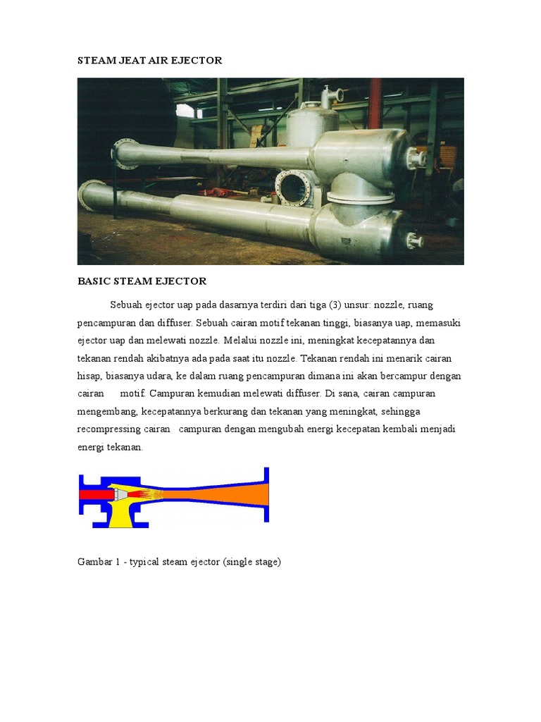 Steam Jet Air Ejector | PDF