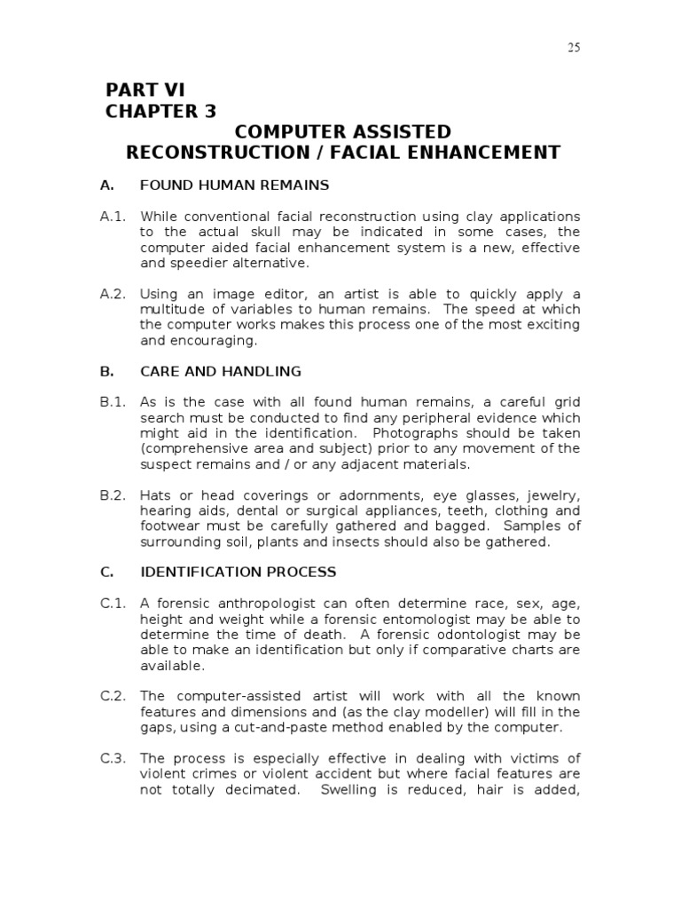 Computer-Assisted Facial Reconstruction | PDF | Forensic Science ...