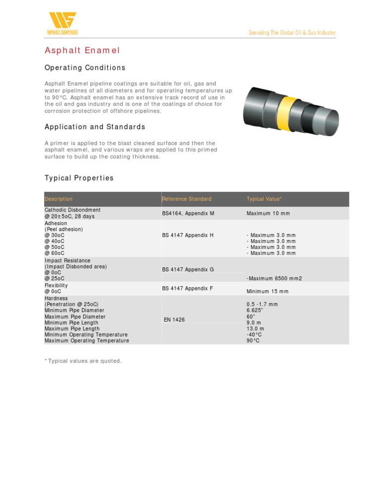 Asphalt Enamel Pipeline Coating Guide | PDF