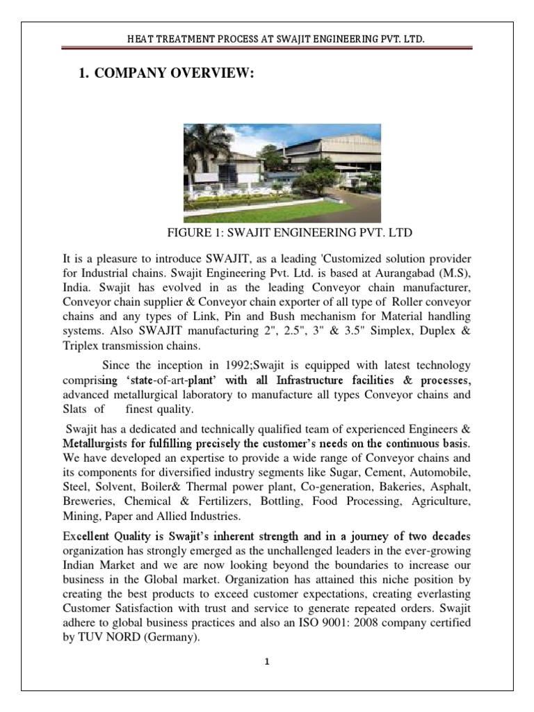 Summer Internship Project Work On | PDF | Annealing (Metallurgy) | Heat ...