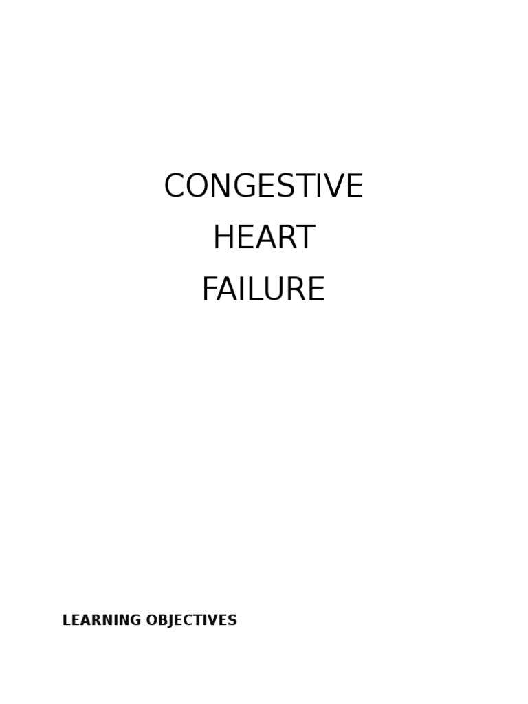 CHF Left Sided | PDF | Heart Failure | Heart Valve