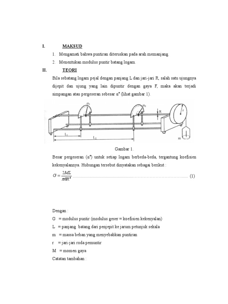 Modulus Puntir | PDF