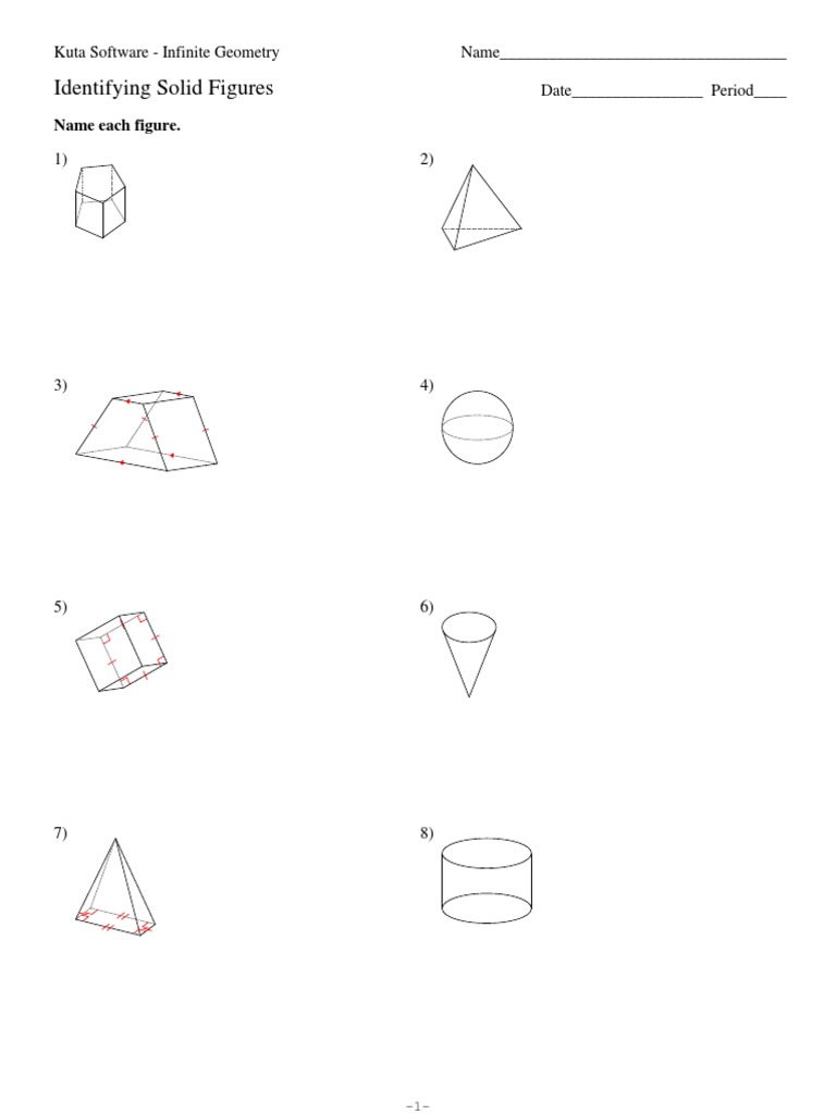 10-Identifying Solid Figures | PDF