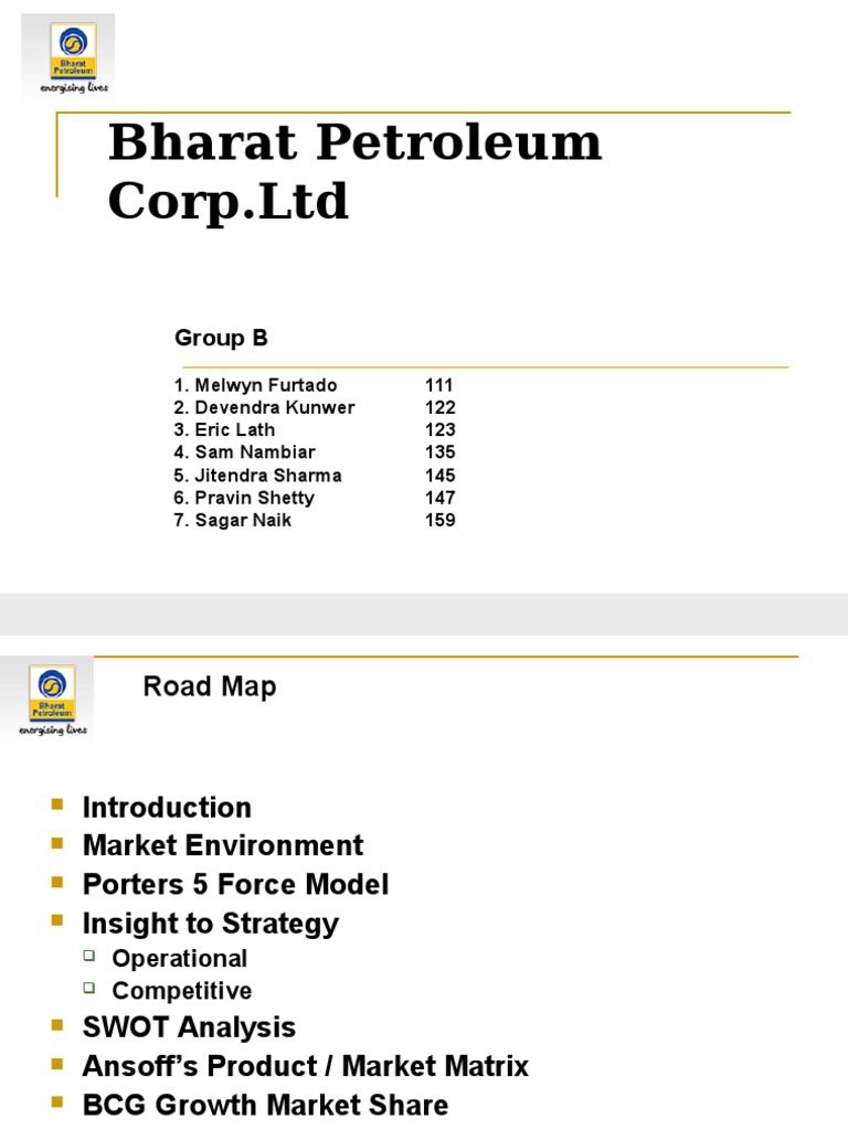 BPCL Strategy Analysis | Fuels | Petroleum Industry