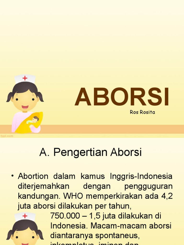 Pengertian dan Jenis Aborsi | PDF | Kesehatan Holistik