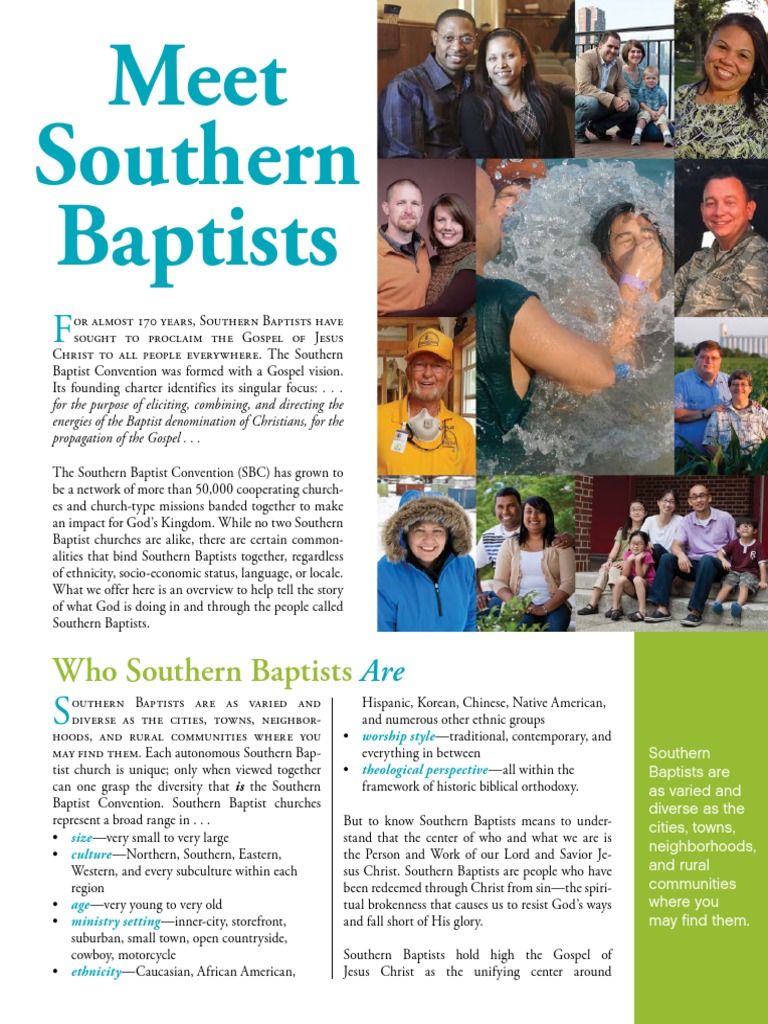 Meet Southern Baptists | PDF | Southern Baptist Convention | Baptism