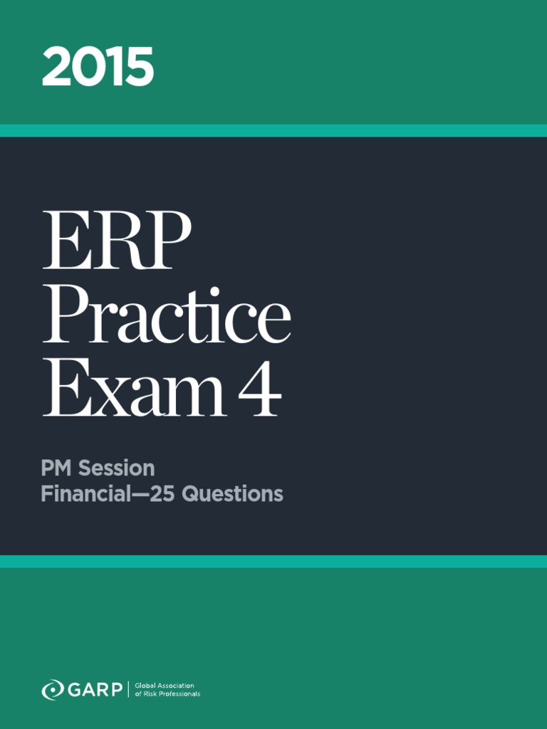 ERP Practice Exam4 7115 | PDF | Greeks (Finance) | Option (Finance)
