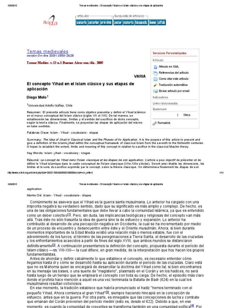 Yihad en El Islam Clásico | PDF | Yihad | Mahoma