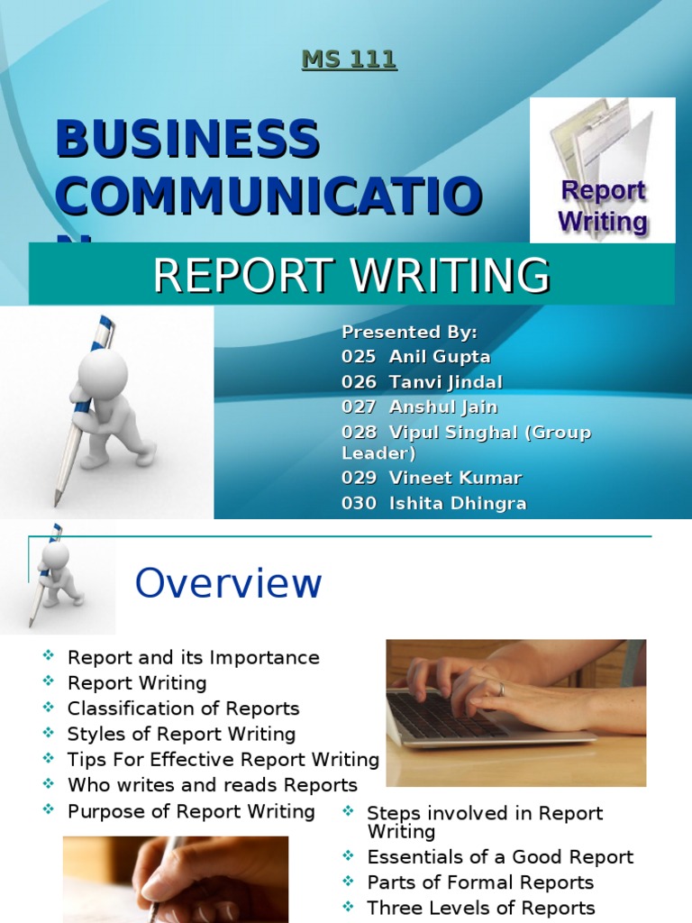 Report Writing | PDF | Data | Audit