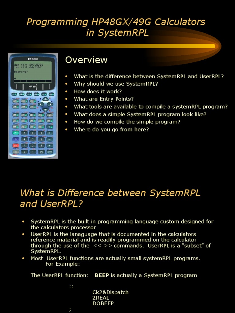 Programming HP48GX | PDF | Computer Program | Programming
