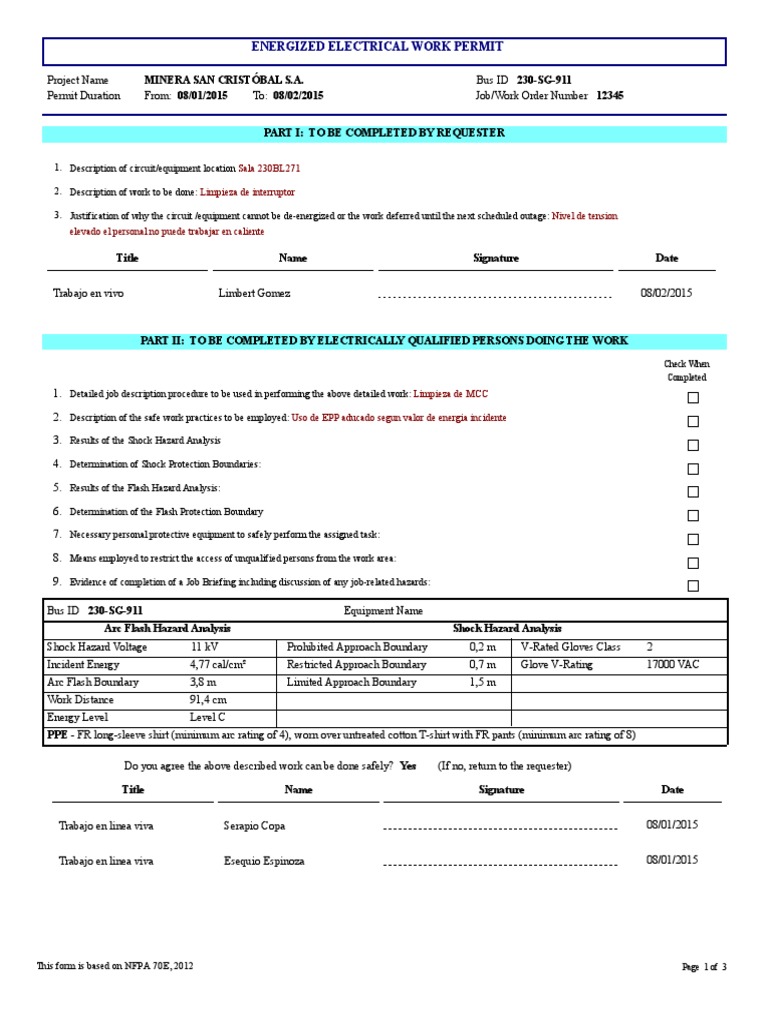 WPRD90F - Work Permit | PDF | Electromagnetism | Safety