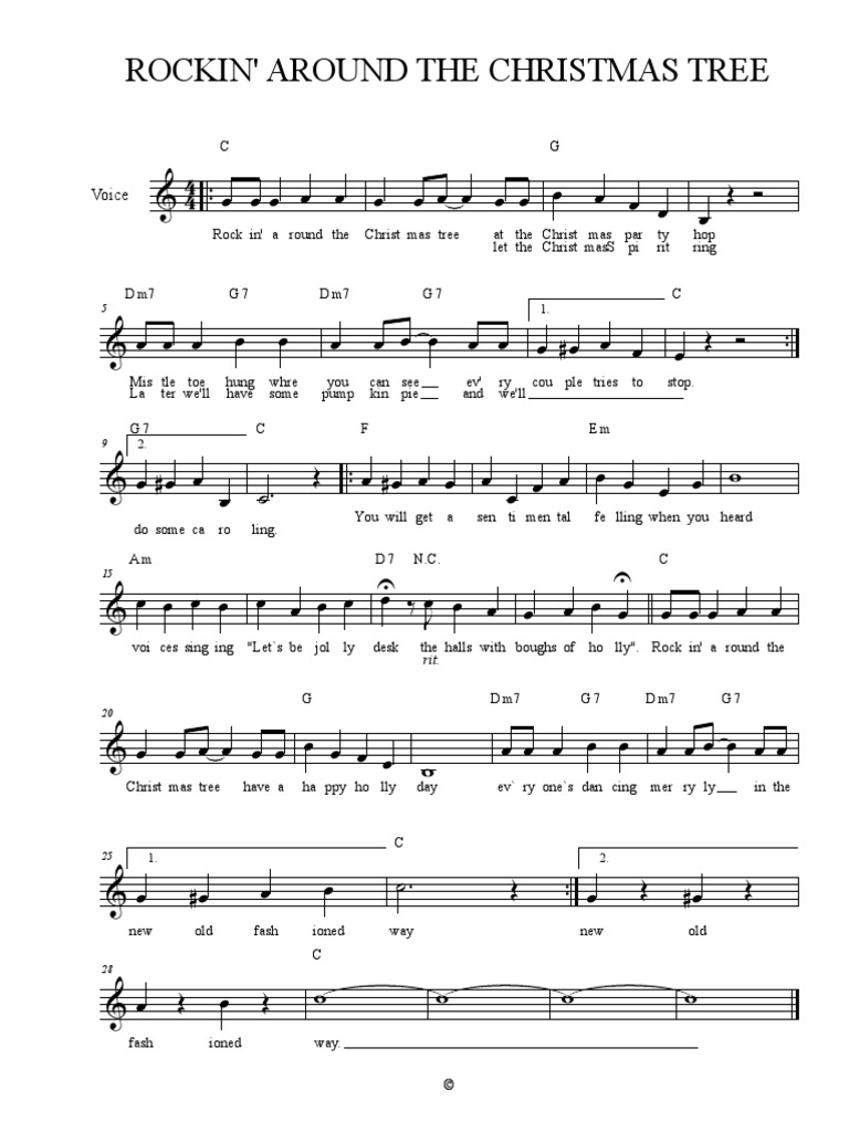 Rockin' Around The Christmas Tree | PDF | Home & Garden