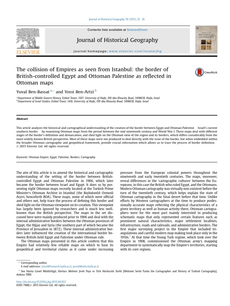 Ottoman Maps: Egypt-Palestine Border | PDF | Sinai Peninsula | Rafah