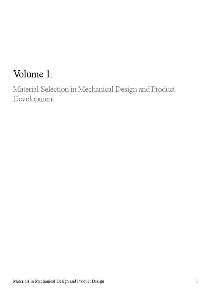 Material Selection For Design - An Intro | PDF | Polyethylene ...