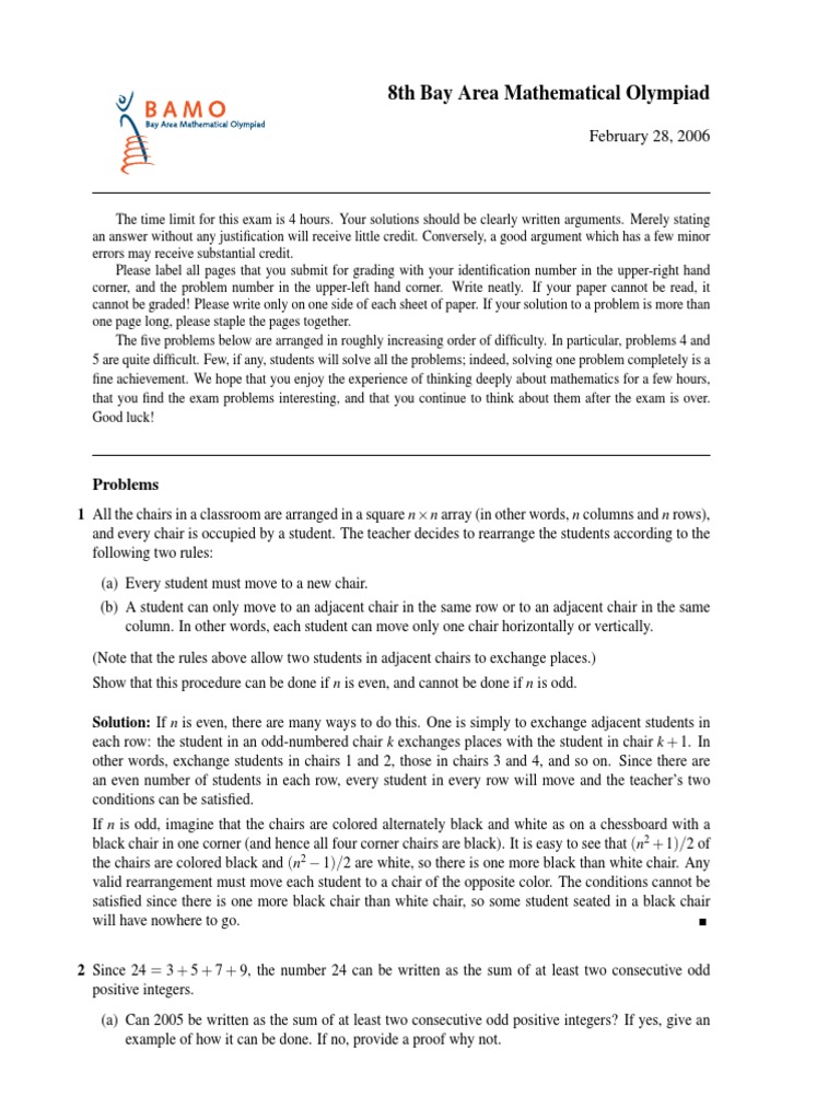 Bamo 2006 Examsol | PDF | Triangle | Function (Mathematics)