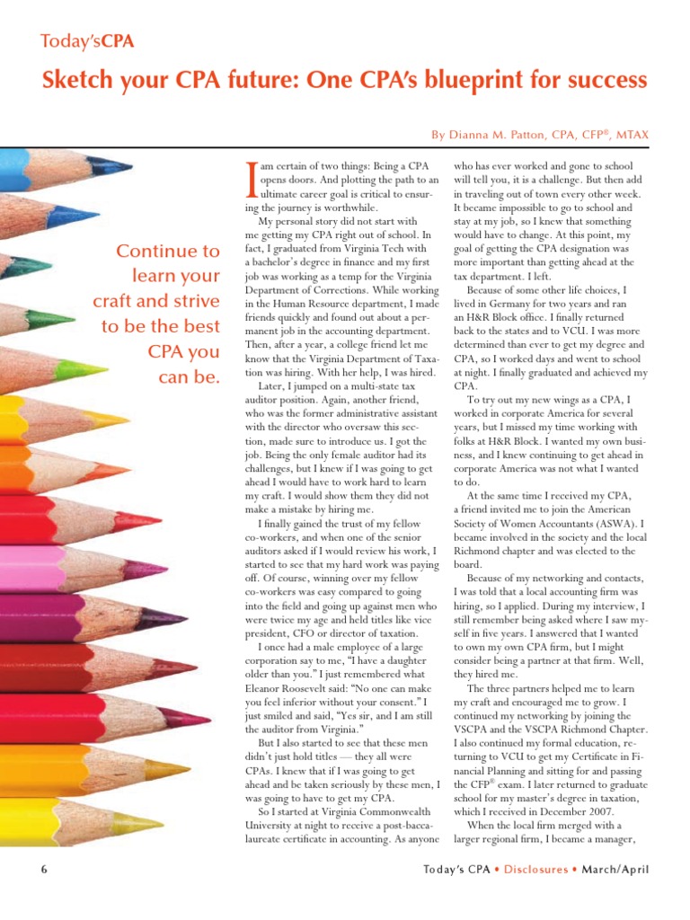 Sketch Your CPA Future | PDF | Certified Public Accountant | Business