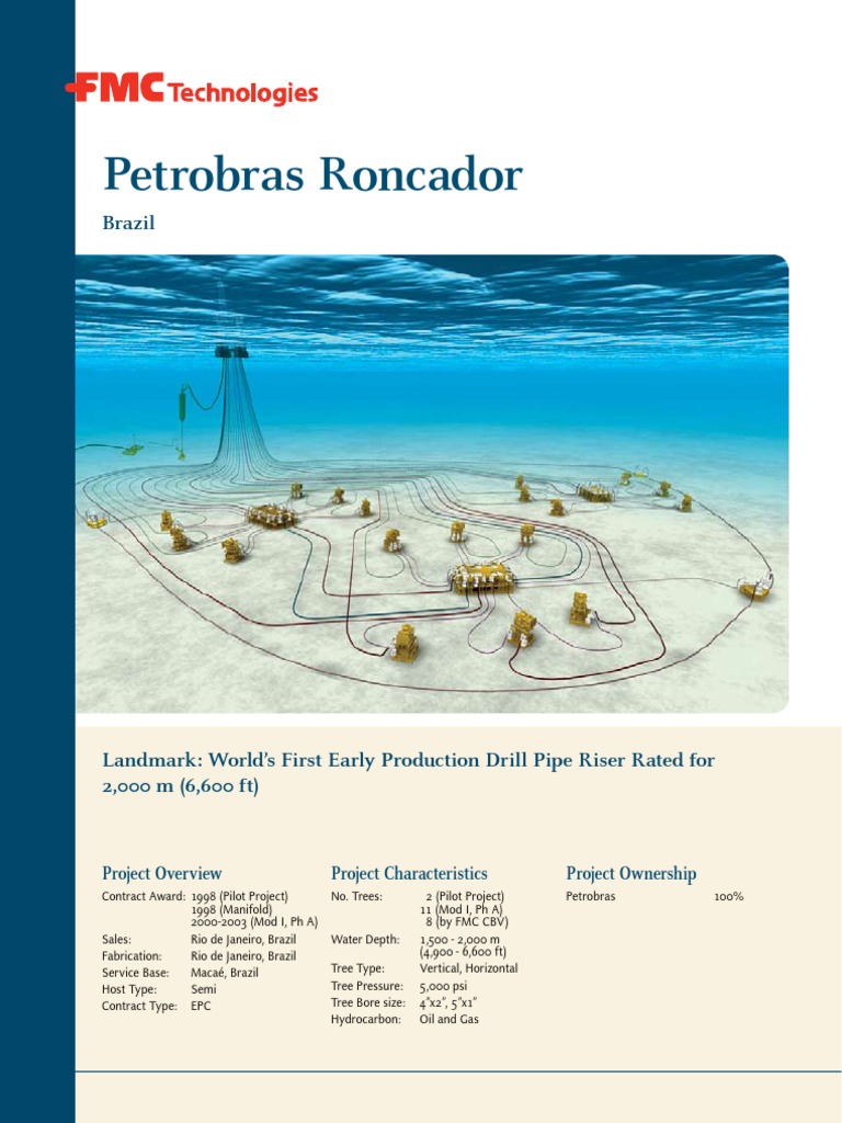 Roncador Field World's First 2,000m Drill Pipe Riser | PDF | Subsea ...