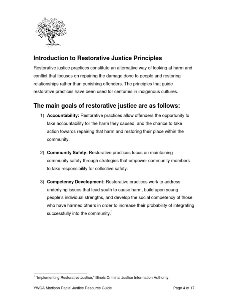 Restorative Justice Principles | PDF