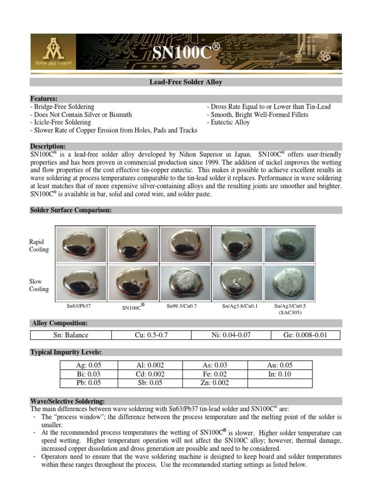 SAC ALLOY 305 Material | Solder | Soldering