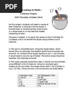 Cooking with Fractions: Word Problems | PDF