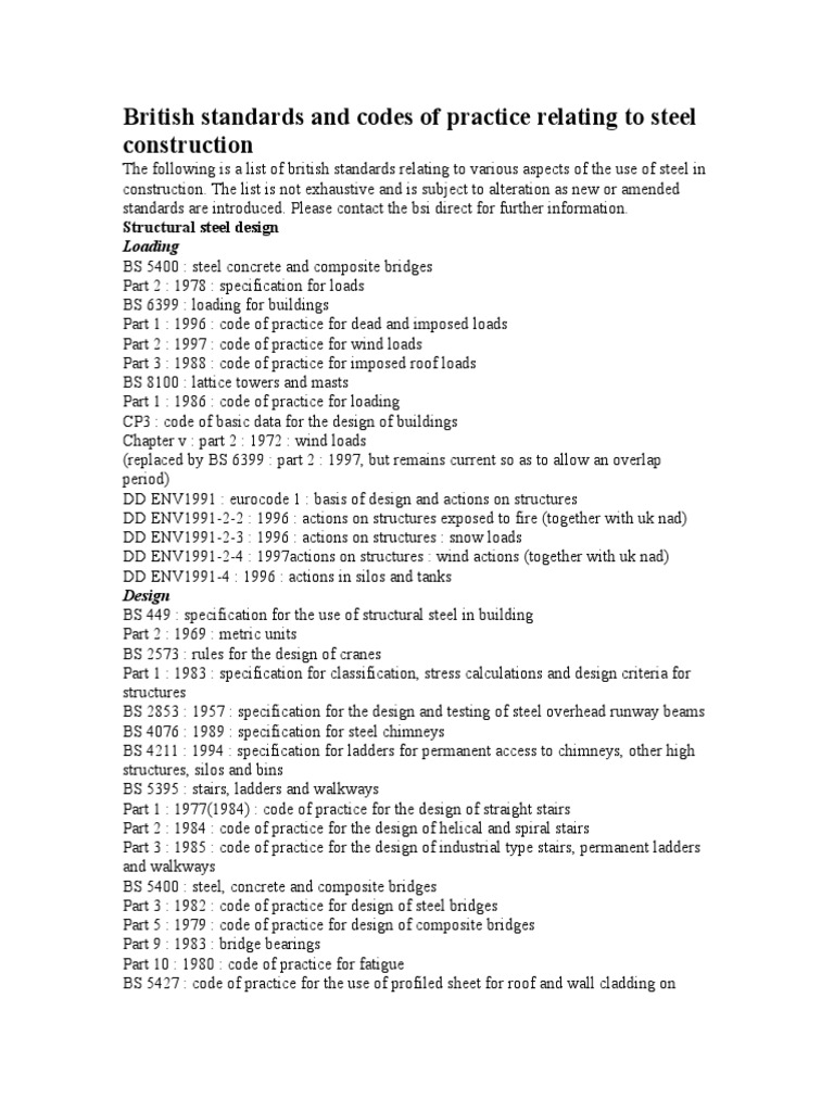 British Standards List | PDF | Screw | Structural Steel