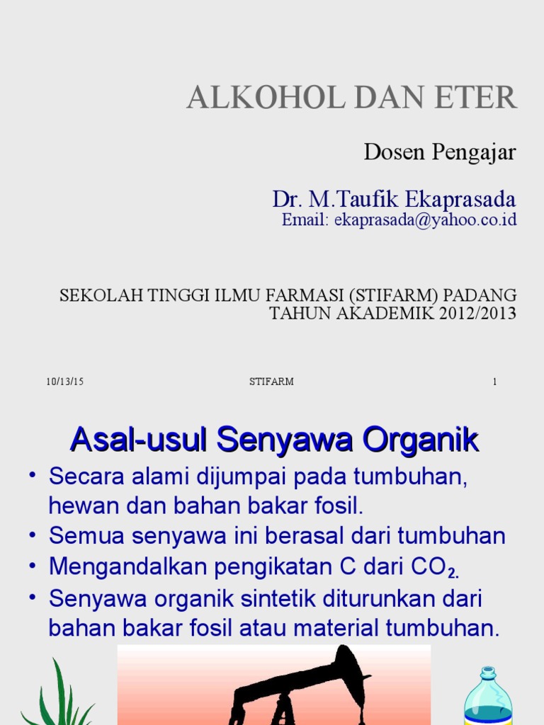 ALKOHOL DAN ETER | PDF