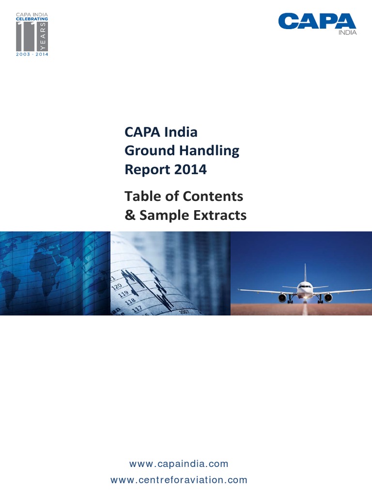CAPA - Ground Handling Report | PDF | Airport | Airlines