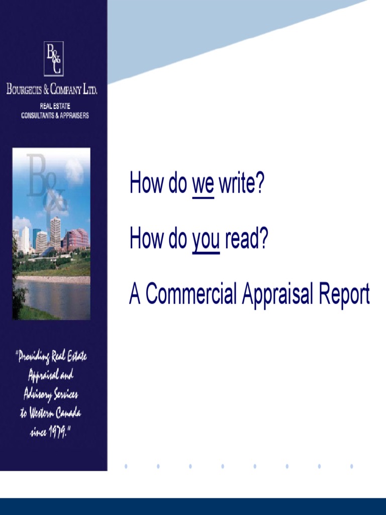 Commercial Appraisal Overview | PDF | Real Estate Appraisal ...