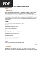 NCCP Antiemetic Guidance for SACT | PDF | Nausea | Vomiting