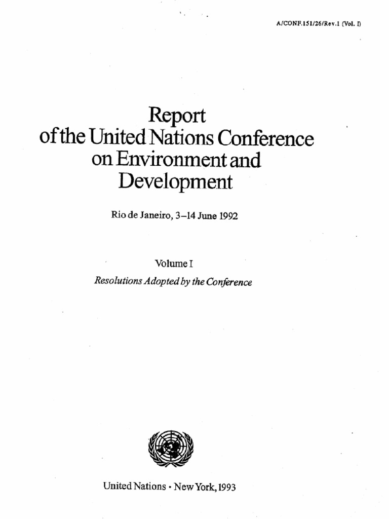 A.21 - Report of The United Nations Conference On Environment and ...